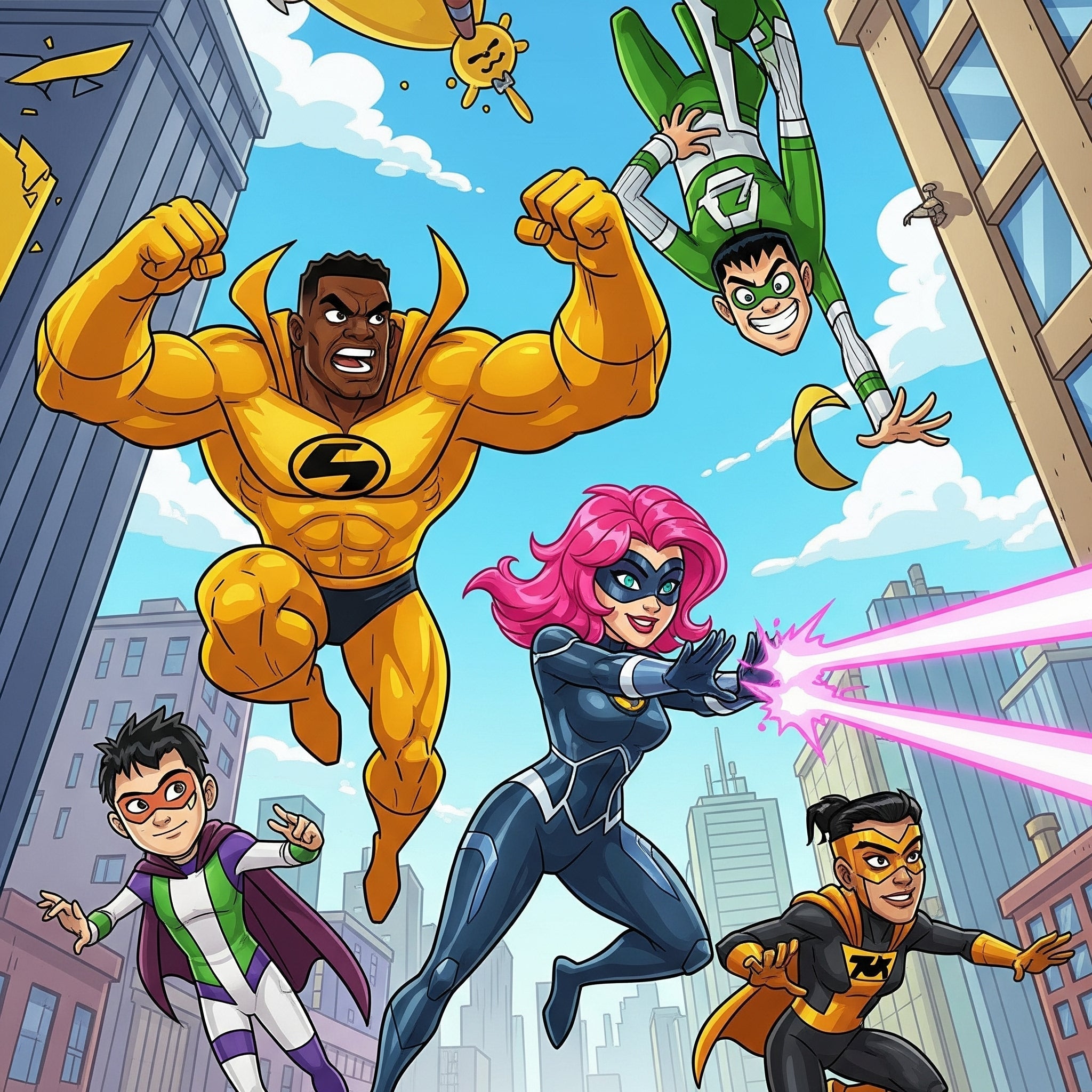 Animated Superheroes – C Print USA
