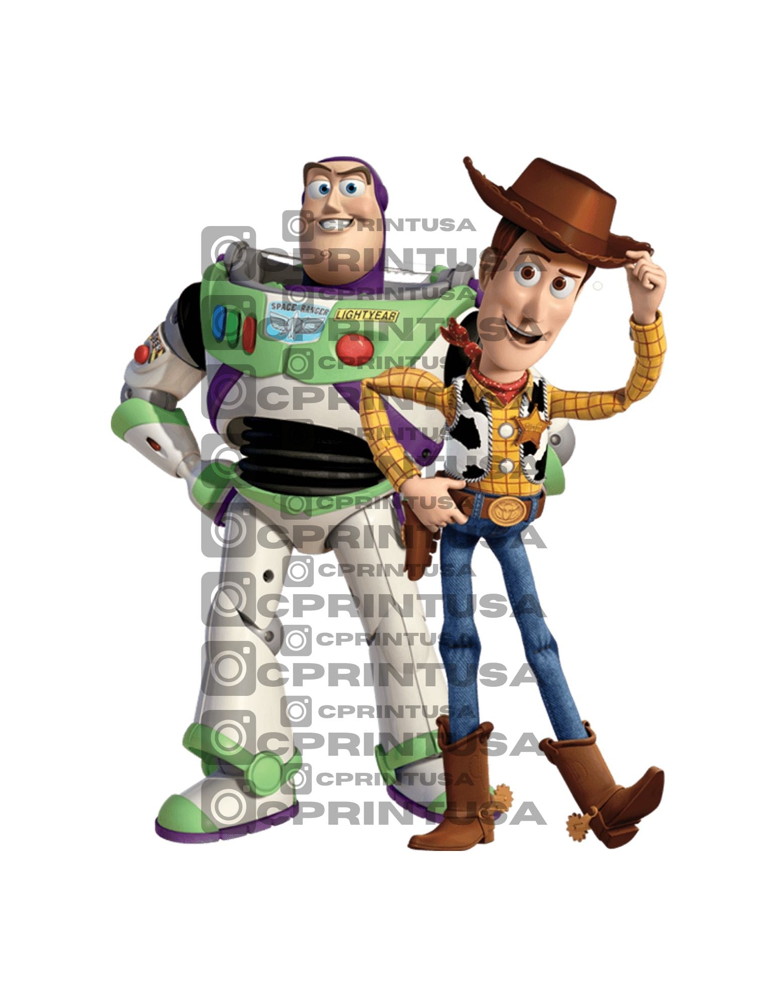 BUZZ AND WOODY TOY STORY CUT OUT – C Print USA