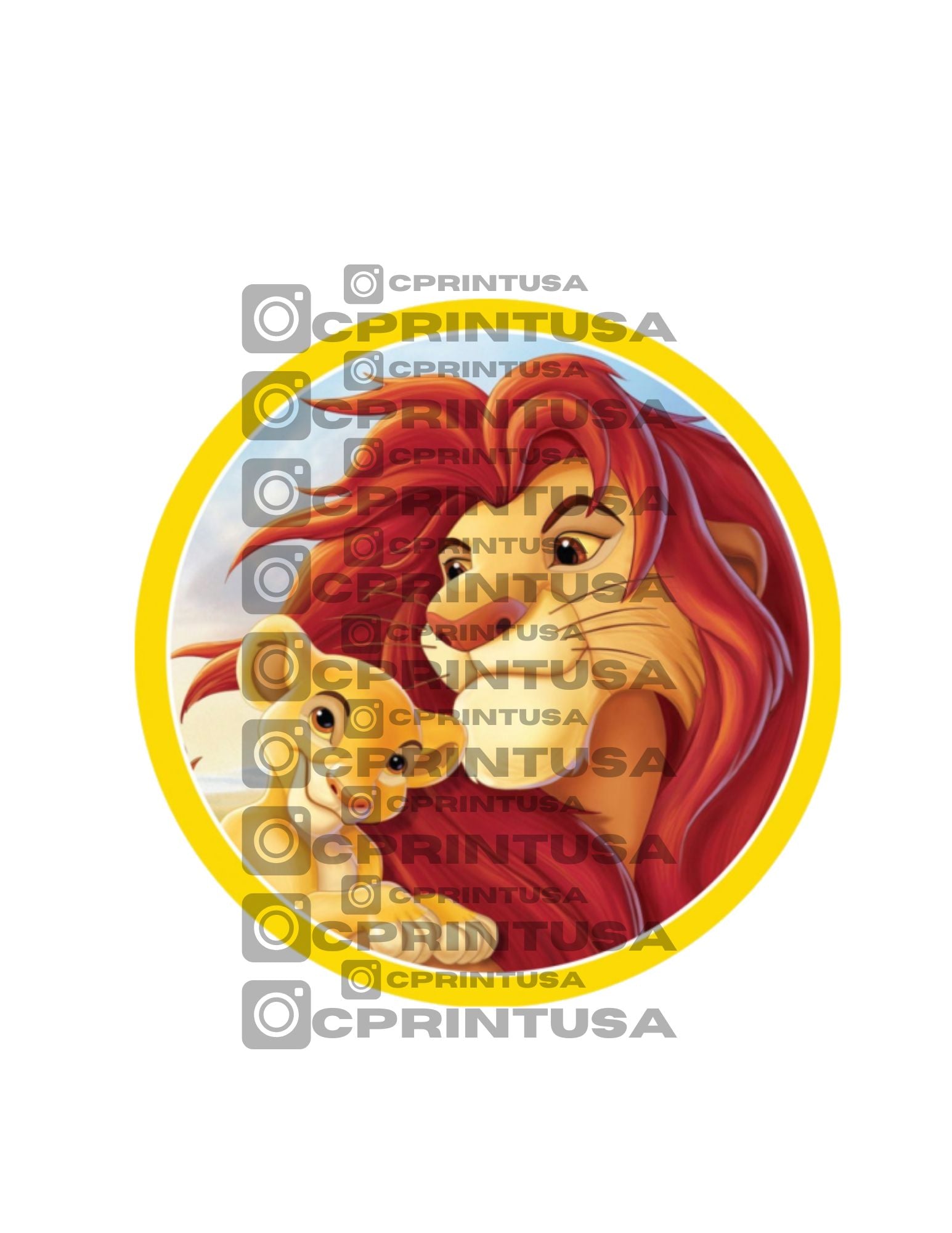 LION KING CUT OUT – C Print USA